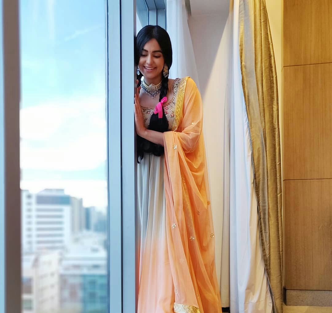 Adah Sharma In A Sleeveless Chudi At A Hotel Room