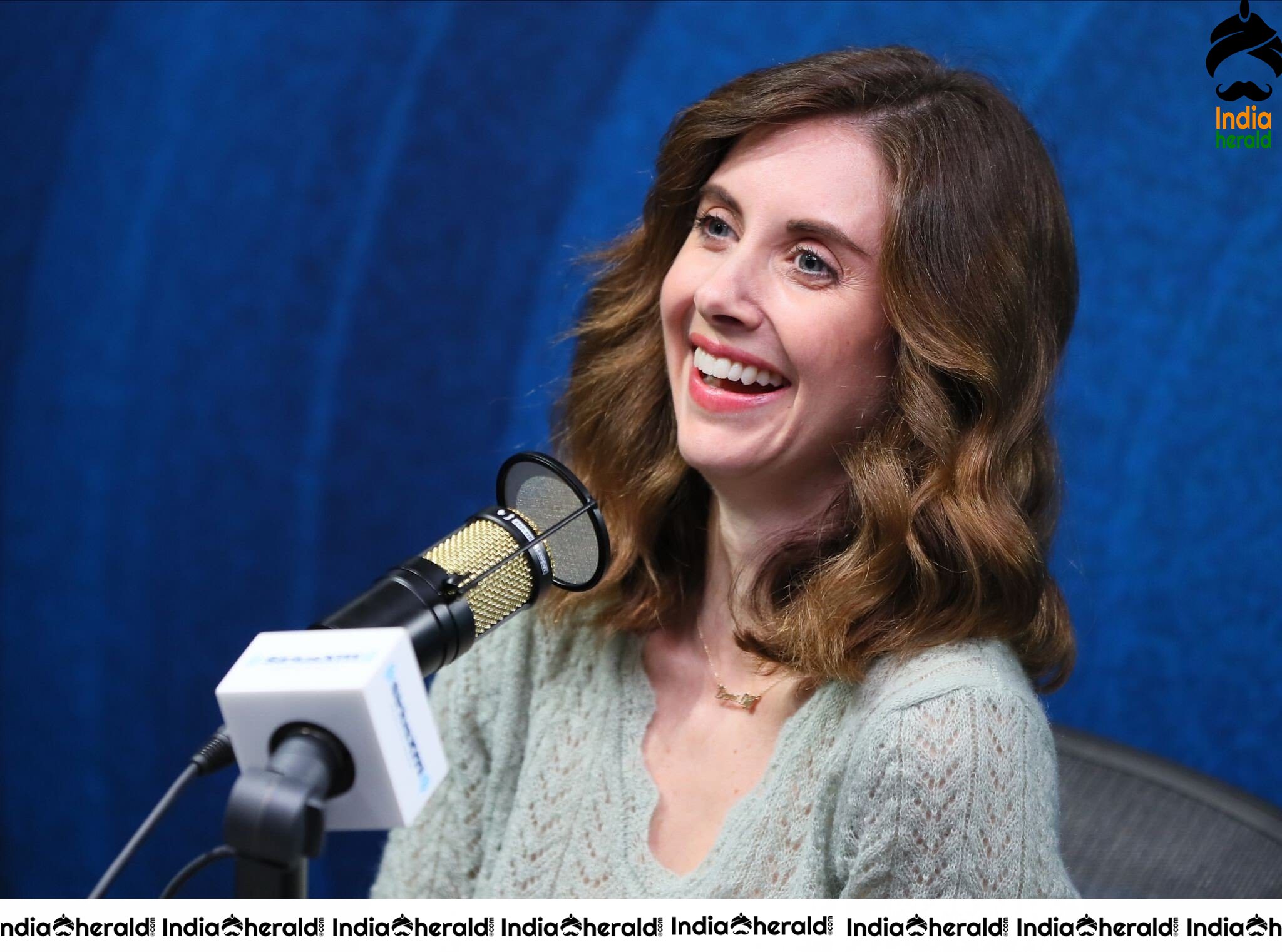 Alison Brie at SiriusXM Studios in Los Angeles