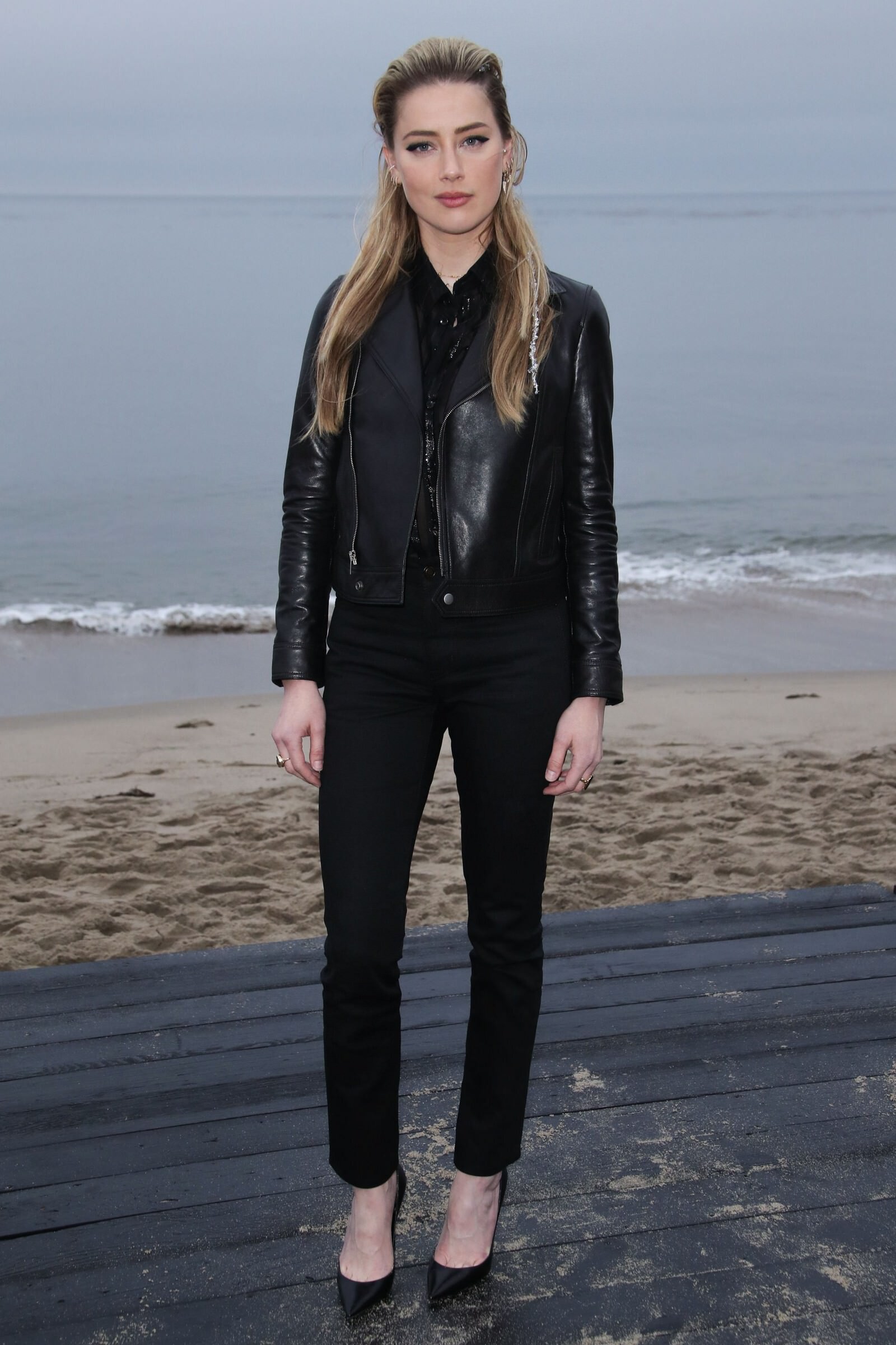 Amber Heard At Saint Laurent Mens Fashion Show In Malibu