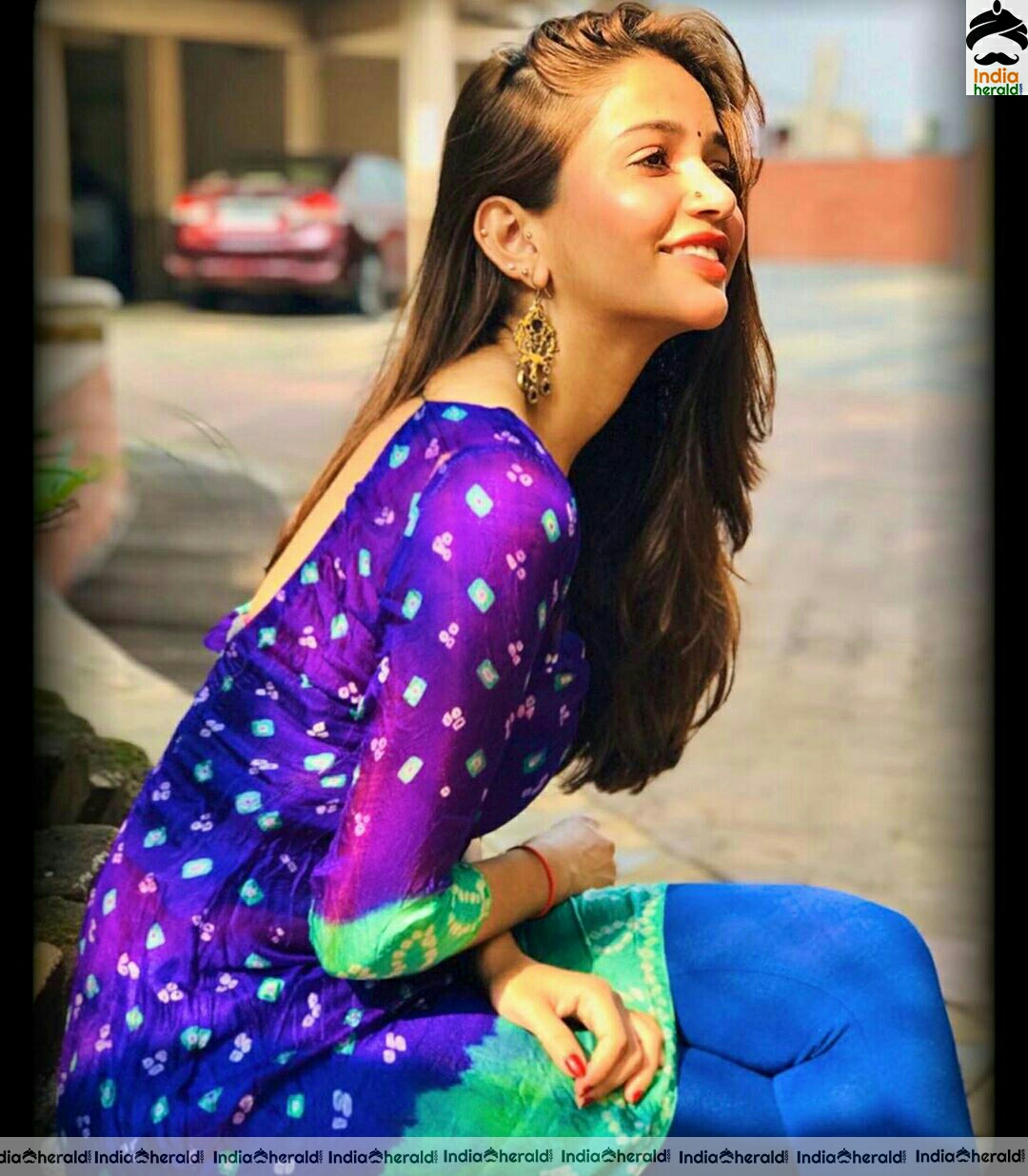 Anaika Soti Hot In Blue Chudi Stills