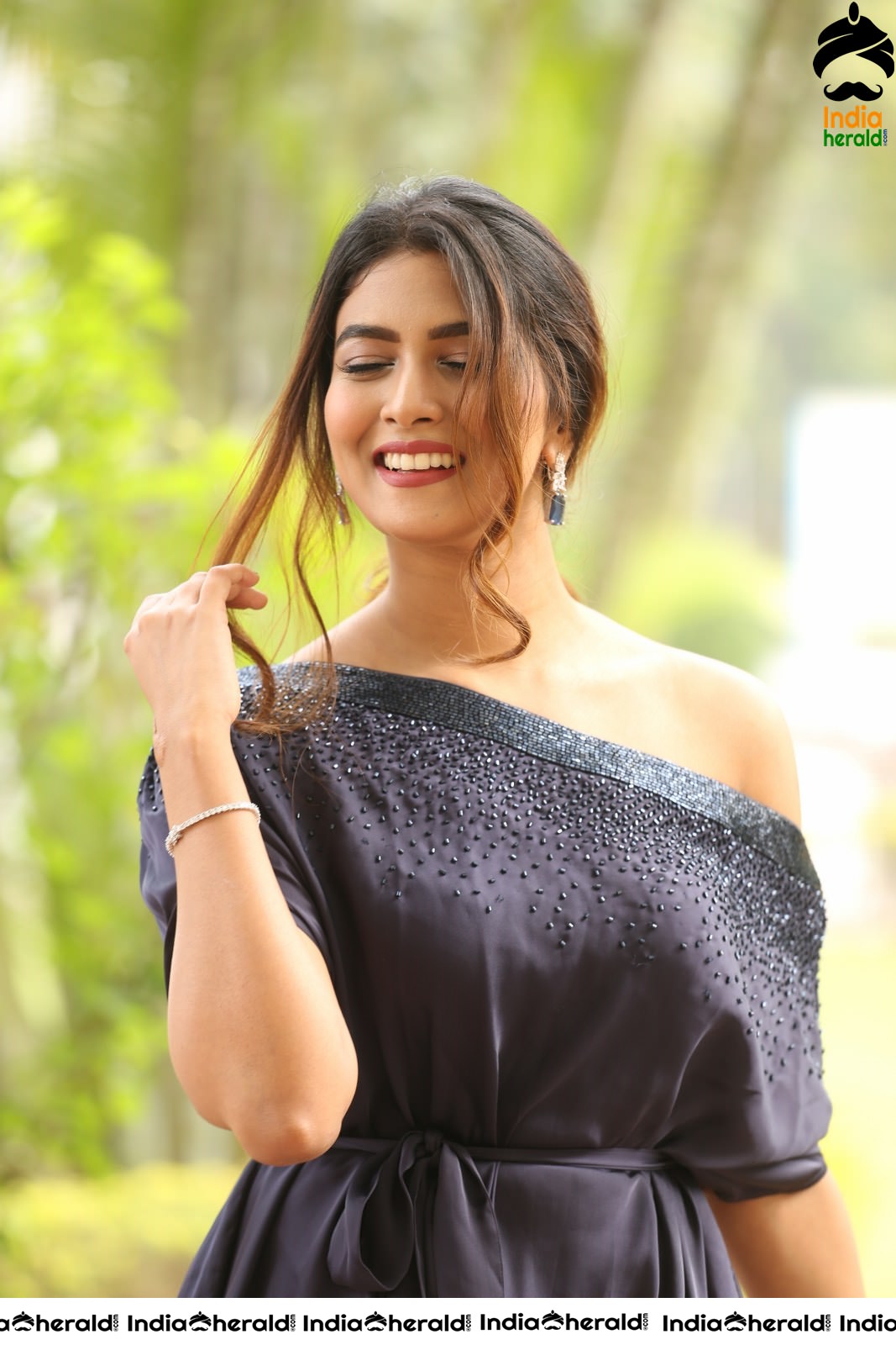 Bhavana Rao Latest Stills in Royal Blue Attire Set 1