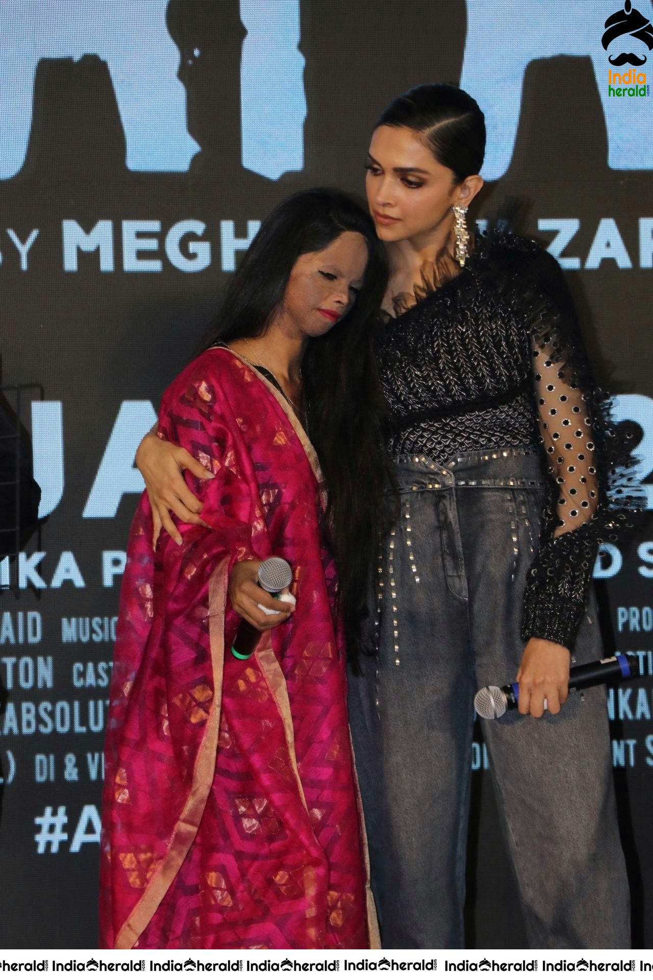 Deepika Padukone and Laxmi Agarwal at Chhapaak Title Track