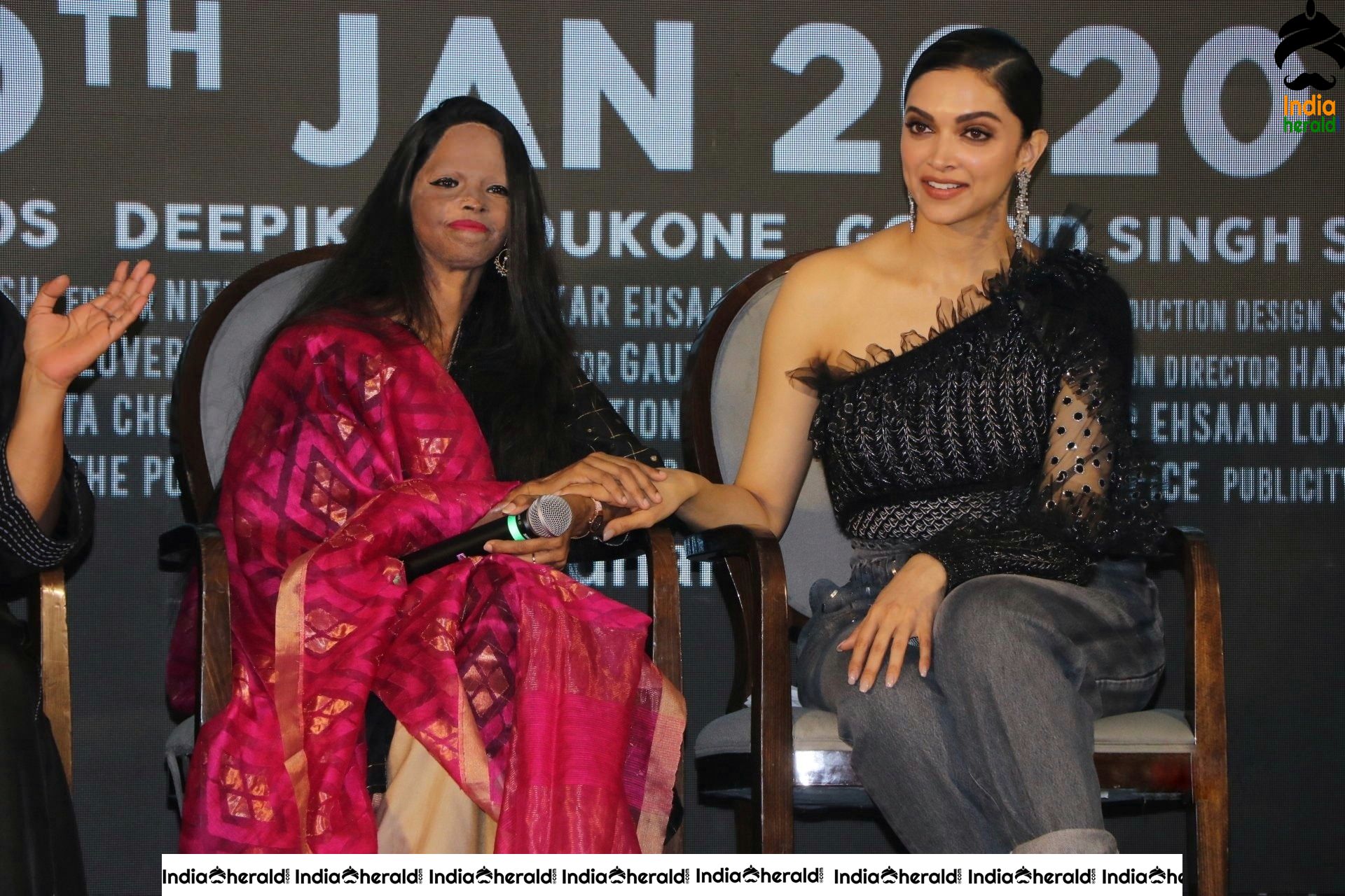 Deepika Padukone and Laxmi Agarwal at Chhapaak Title Track
