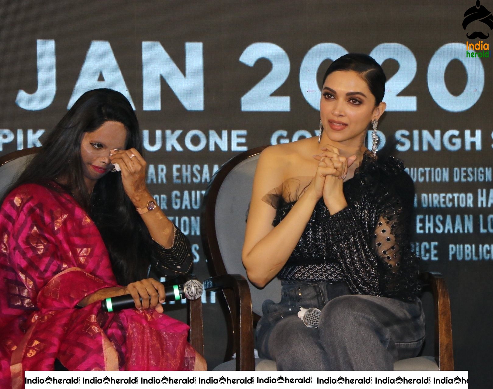 Deepika Padukone and Laxmi Agarwal at Chhapaak Title Track