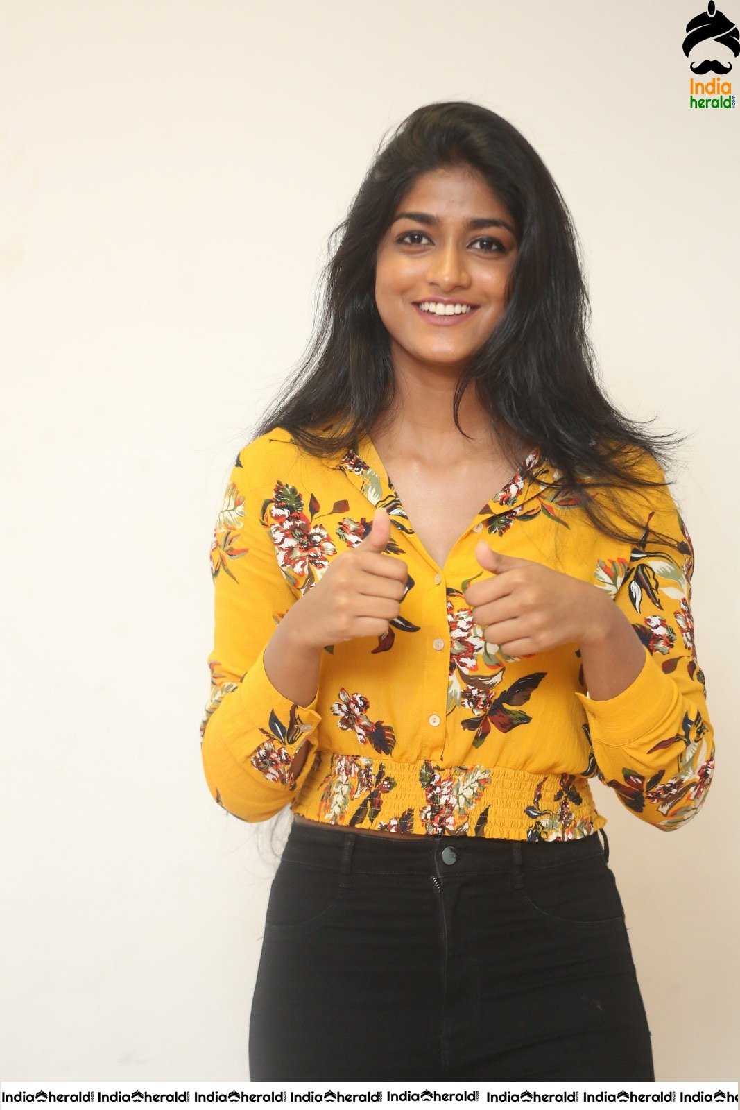 Dimple Hayathi Latest Hot Teasing Navel Photos in Top and D