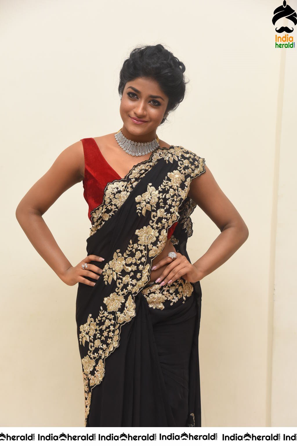 Dimple Hayathi Latest Stills in Saree Set 1