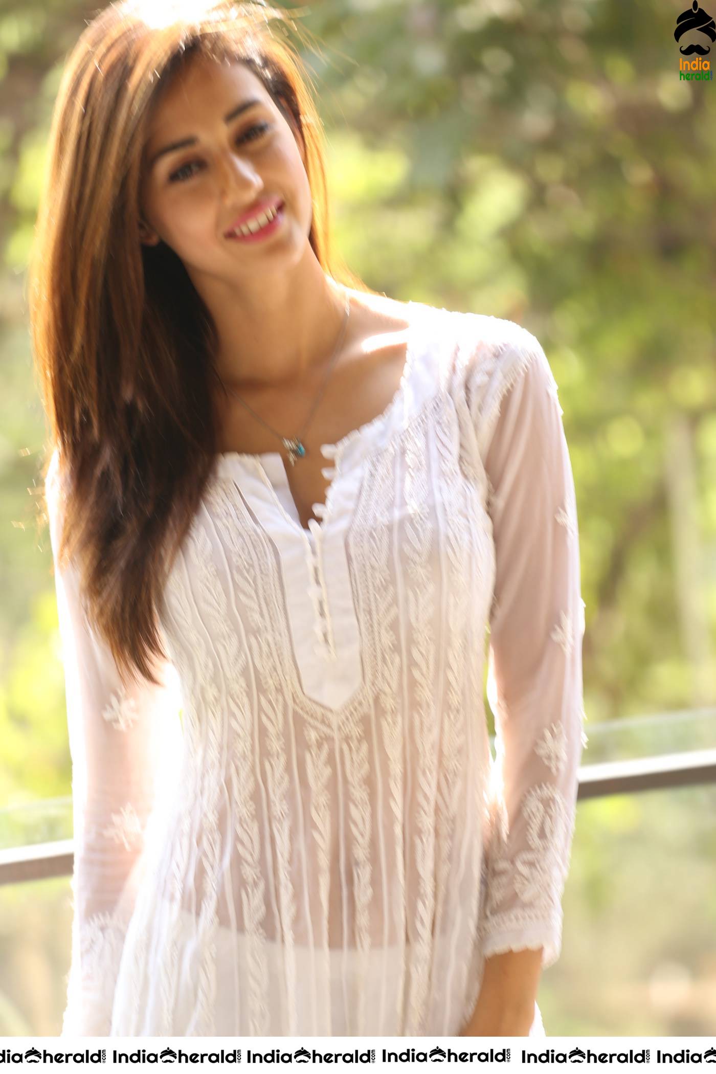 Disha Patani showing her Inner Beauty in Transparent White