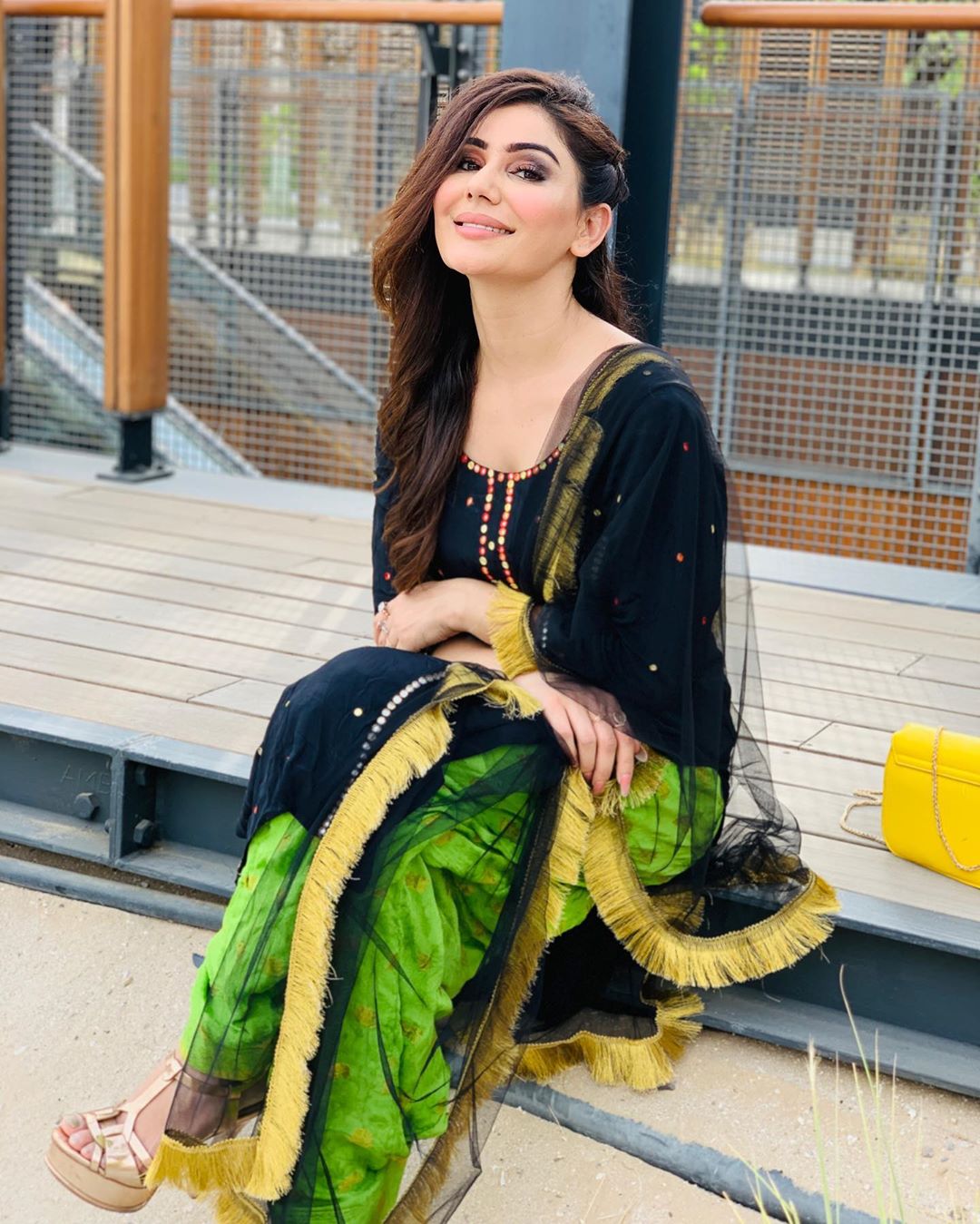 Kangna Sharma Looking Cute In Traditional Chudi