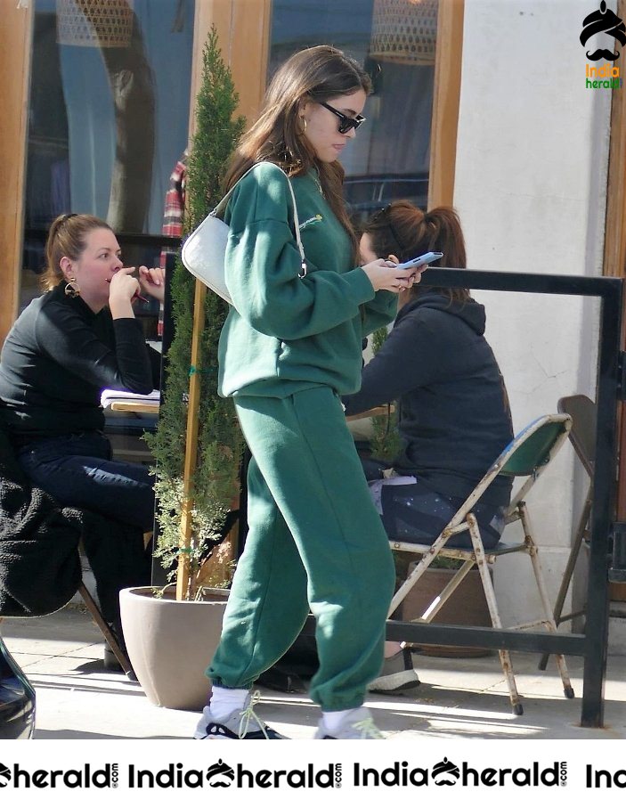 Madison Beer caught by Paparazzi while leaving Croft Alley