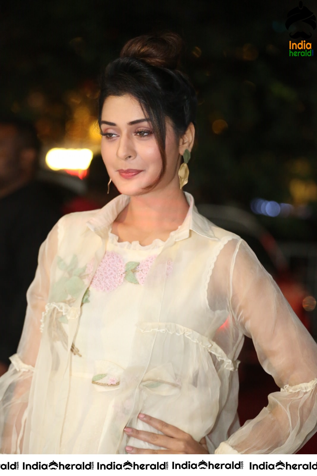 Payal Rajput Dazzling in White Photoshoot by Road Side Set 2