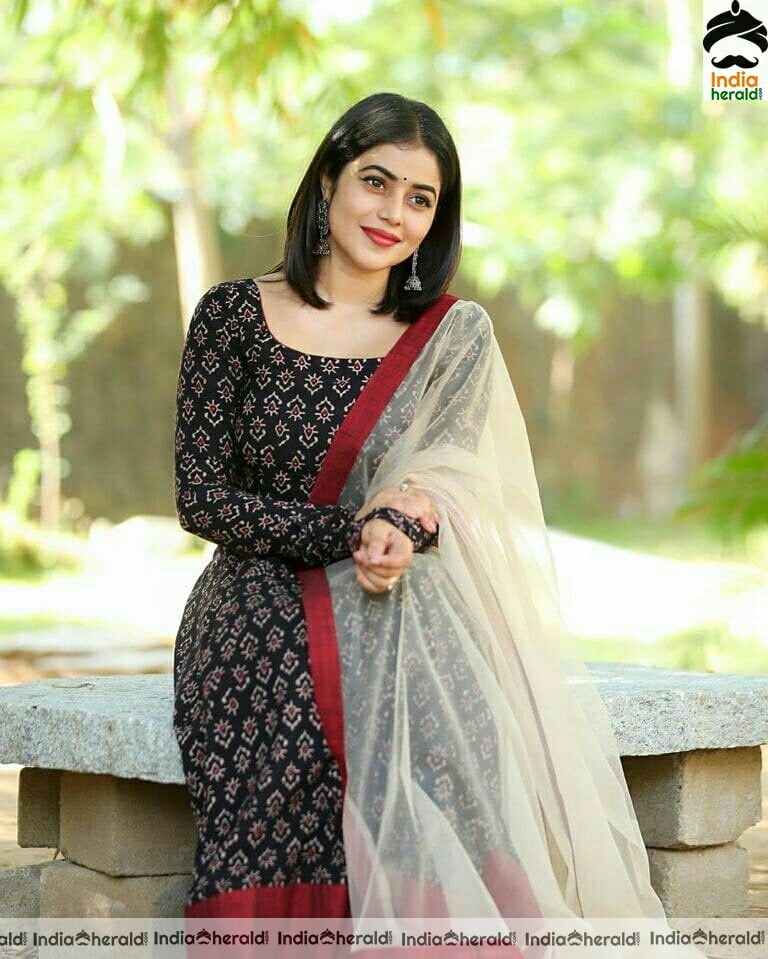 Poorna Cute Latest Black Chudi Stills