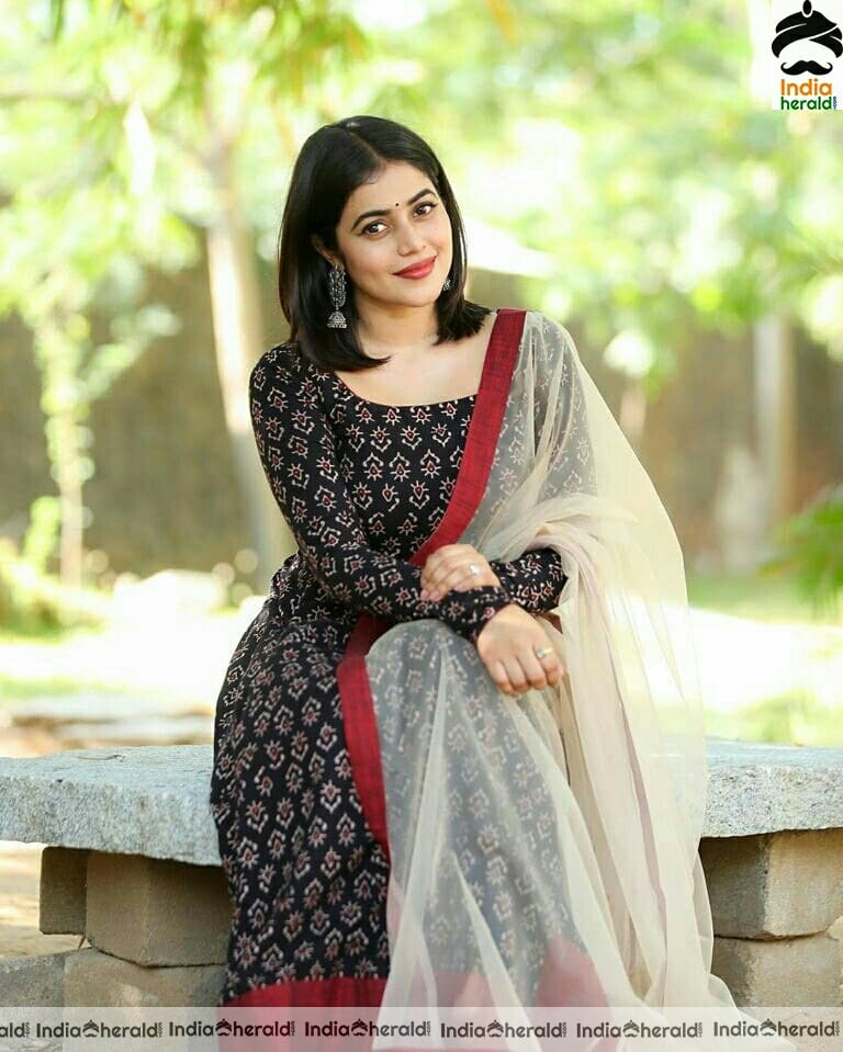 Poorna Cute Latest Black Chudi Stills