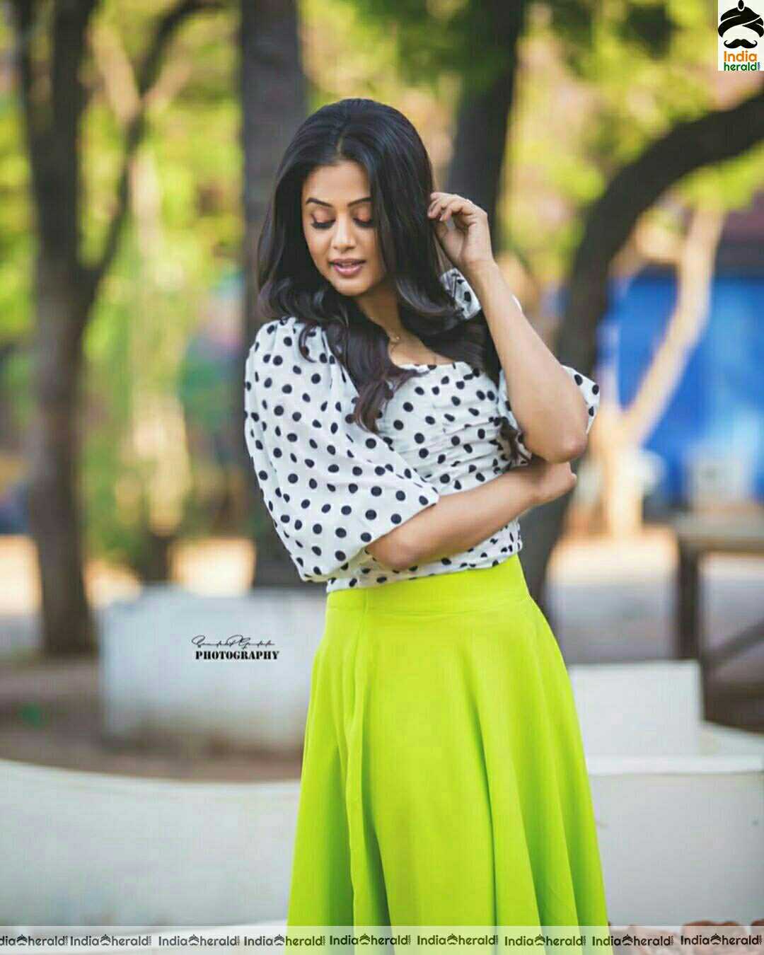 Priya Mani Latest Black and white Dress Stills