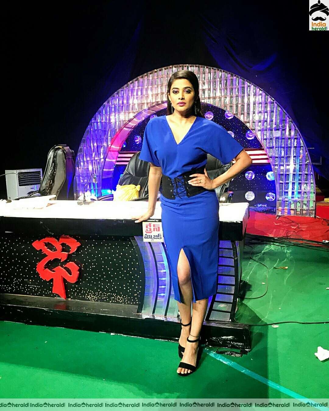 Priyamani Latest Blue Dress Photoshoot