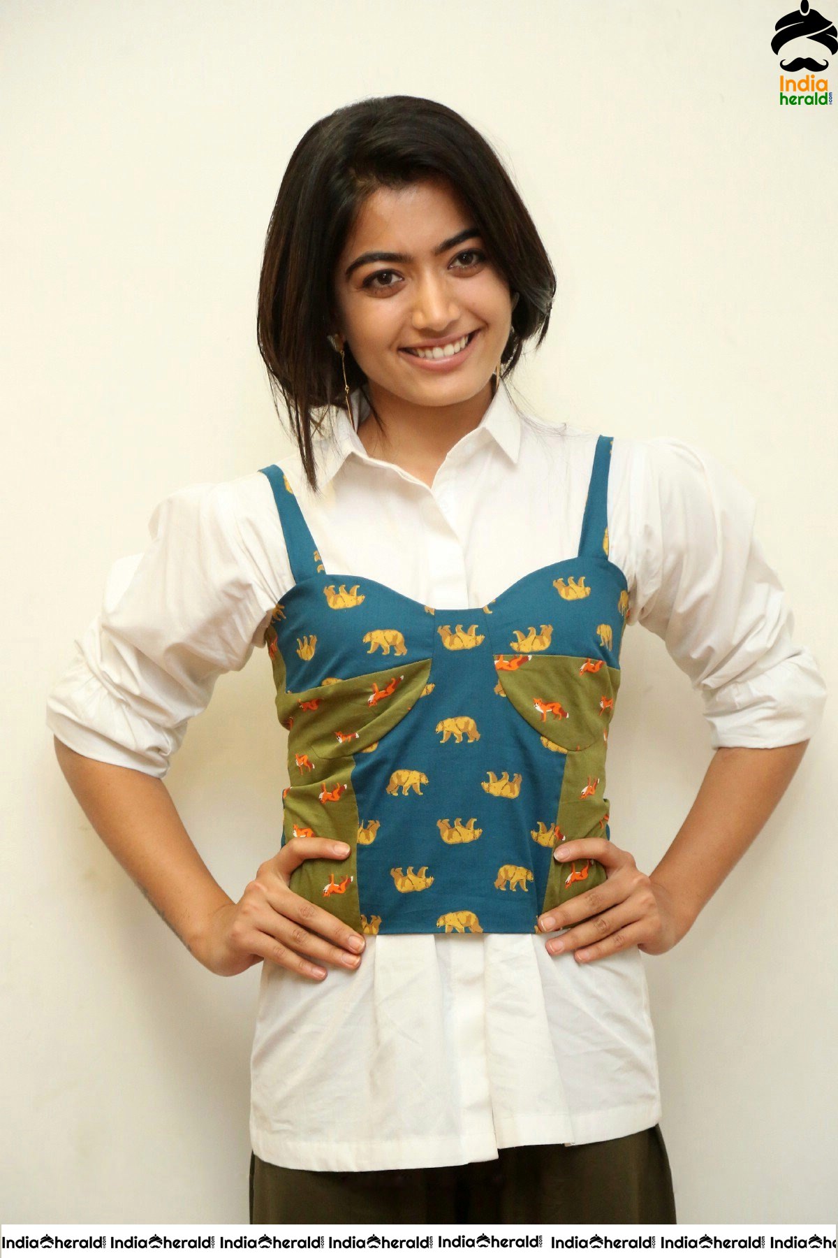 Rashmika Mandanna Latest Hot Clicks In An Unique Dress