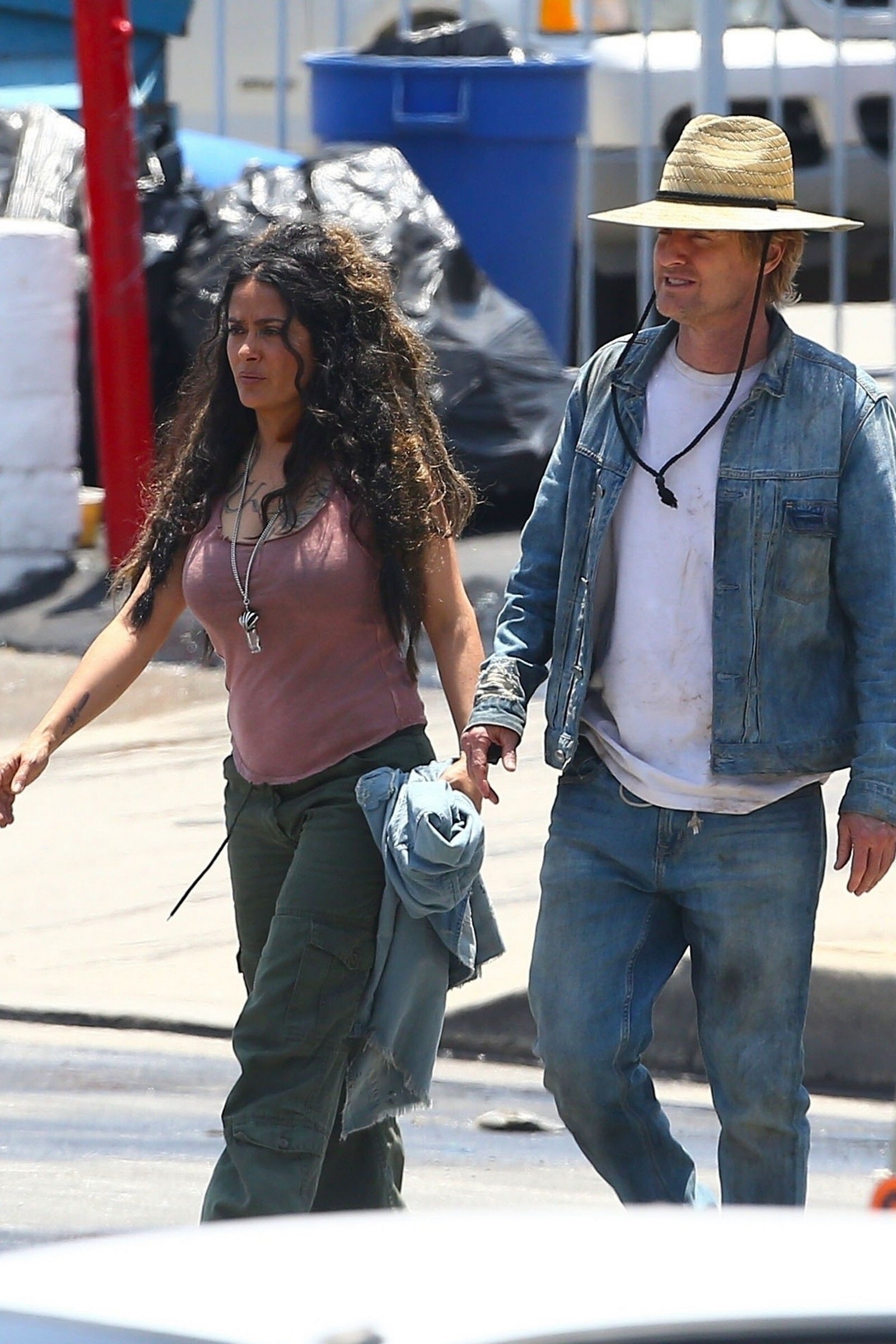 Salma Hayek On The Sets Of BLISS In Los Angeles