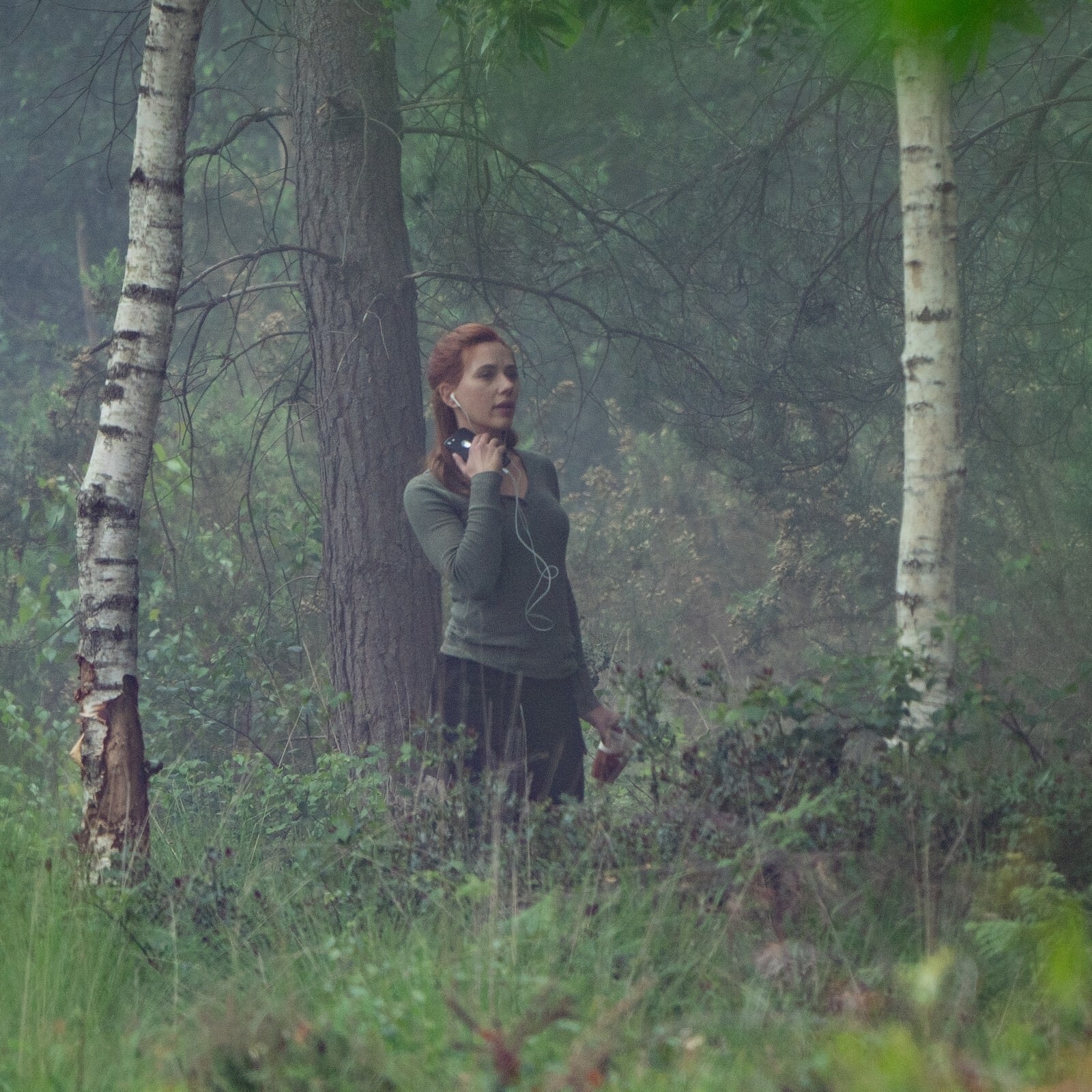 Scarlett Johansson From The Sets Of Black Widow At Pinewood