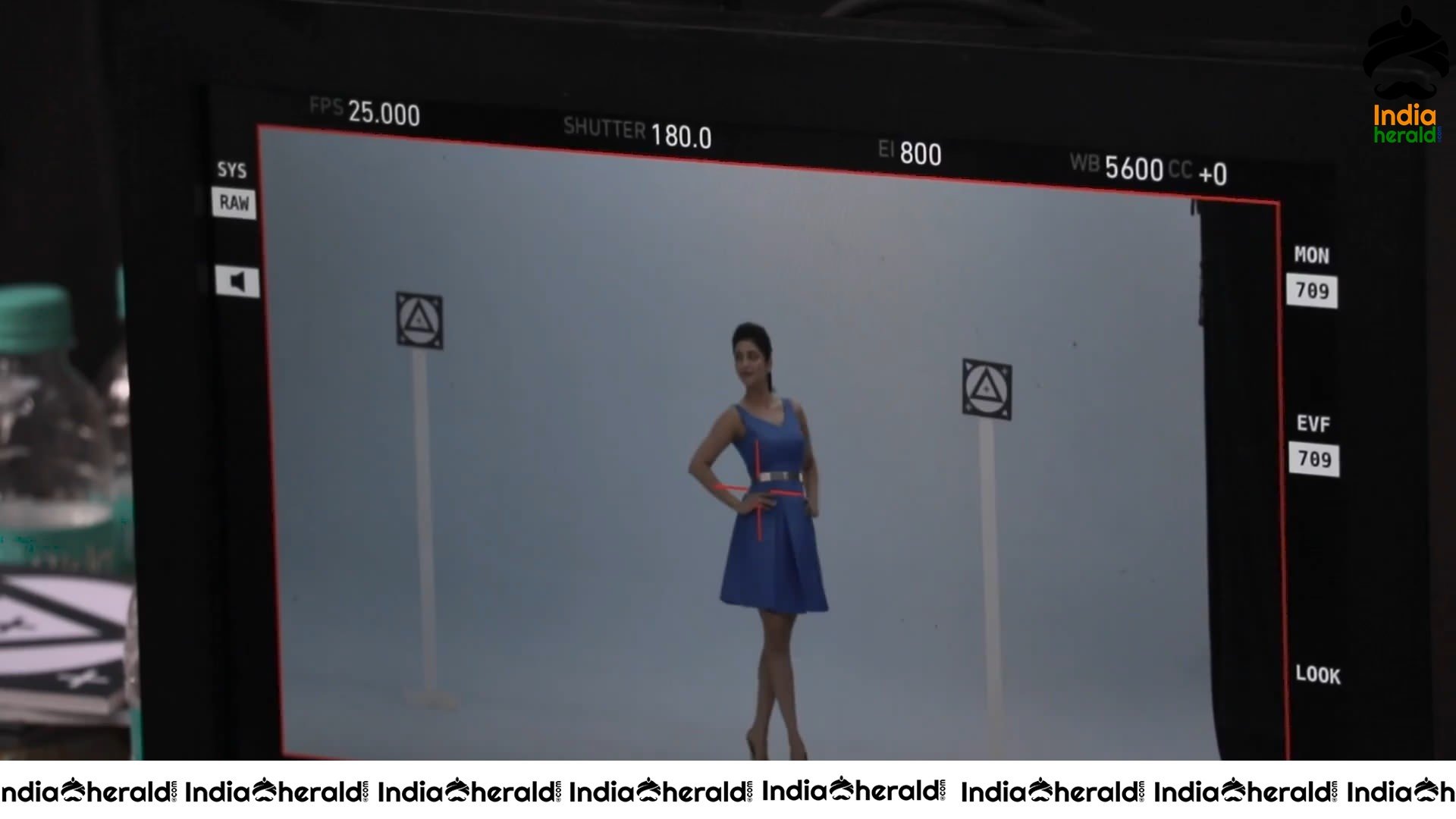 Shruti Haasan Hot BTS Photos during Ad Shoot Set 5