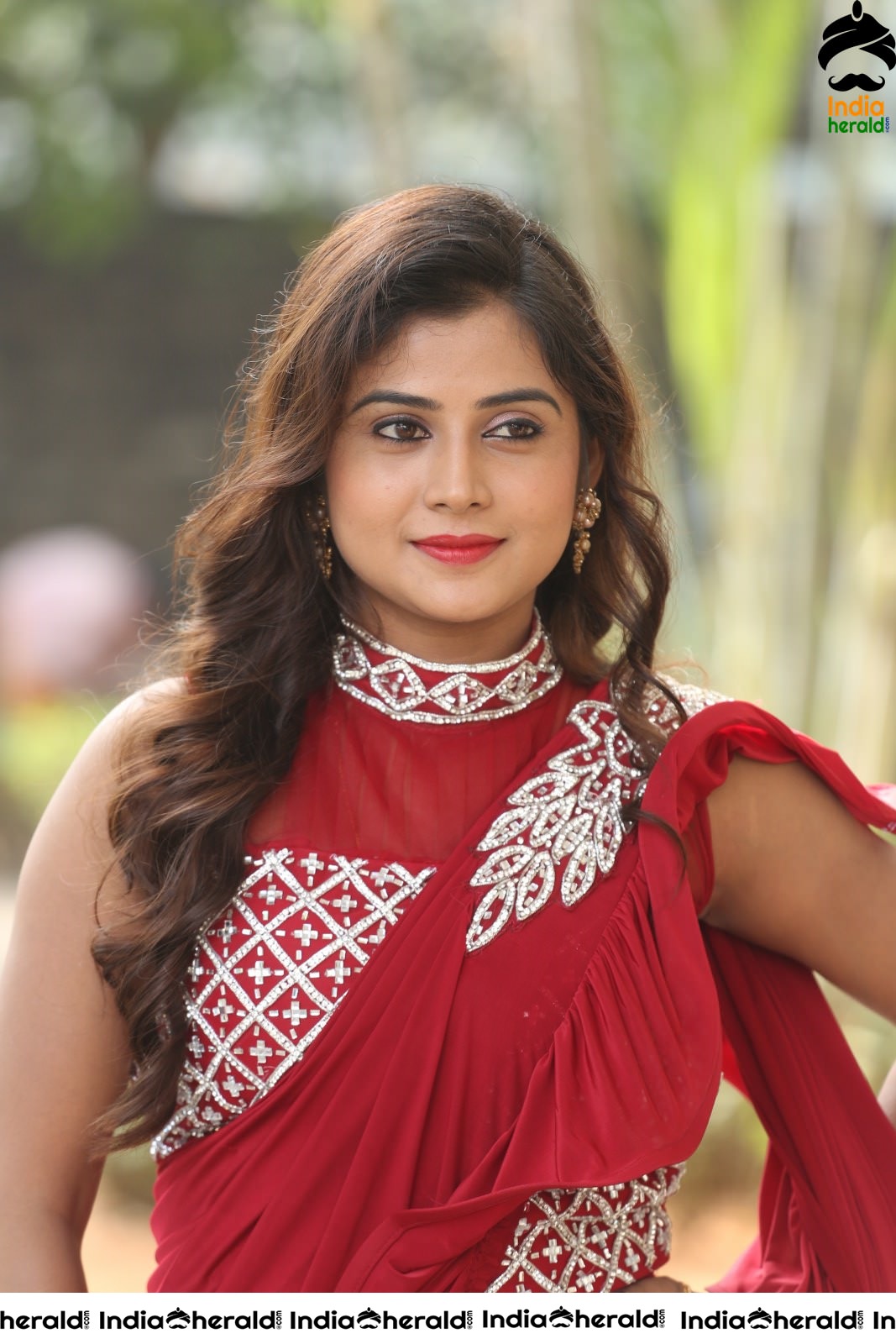 Sri Pallavi Latest Stills in Frill Saree Set 2