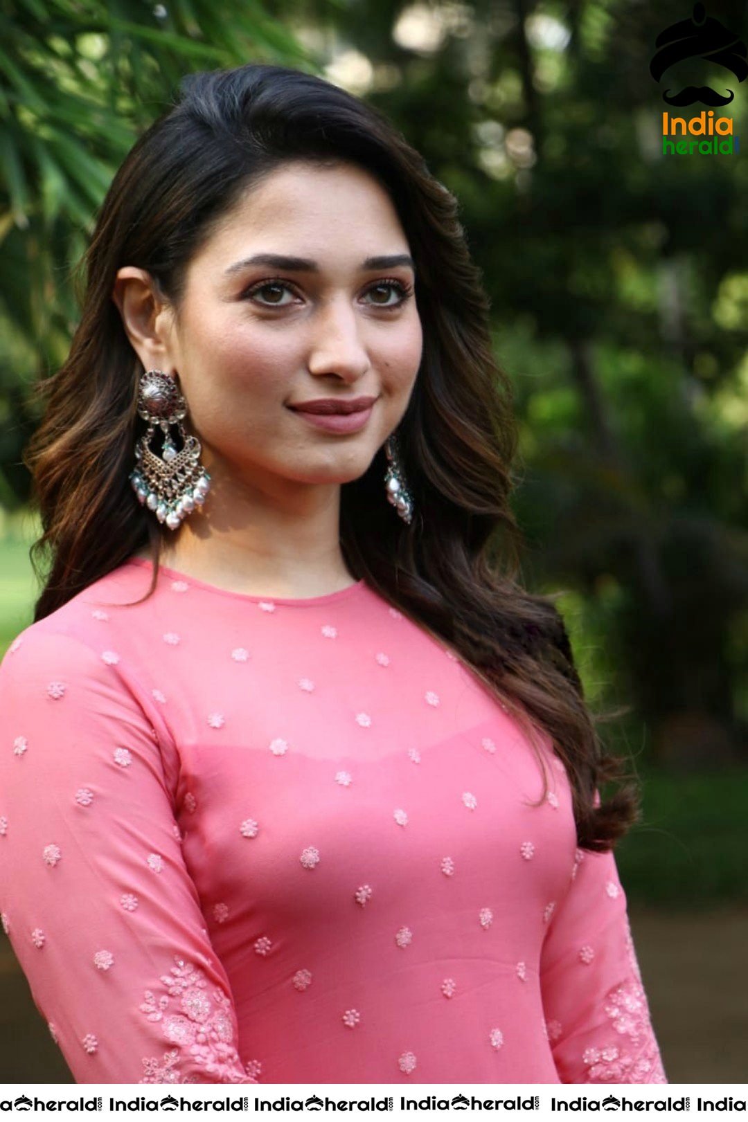Tamanna Hot in Tight Pink Chudi Photoshoot