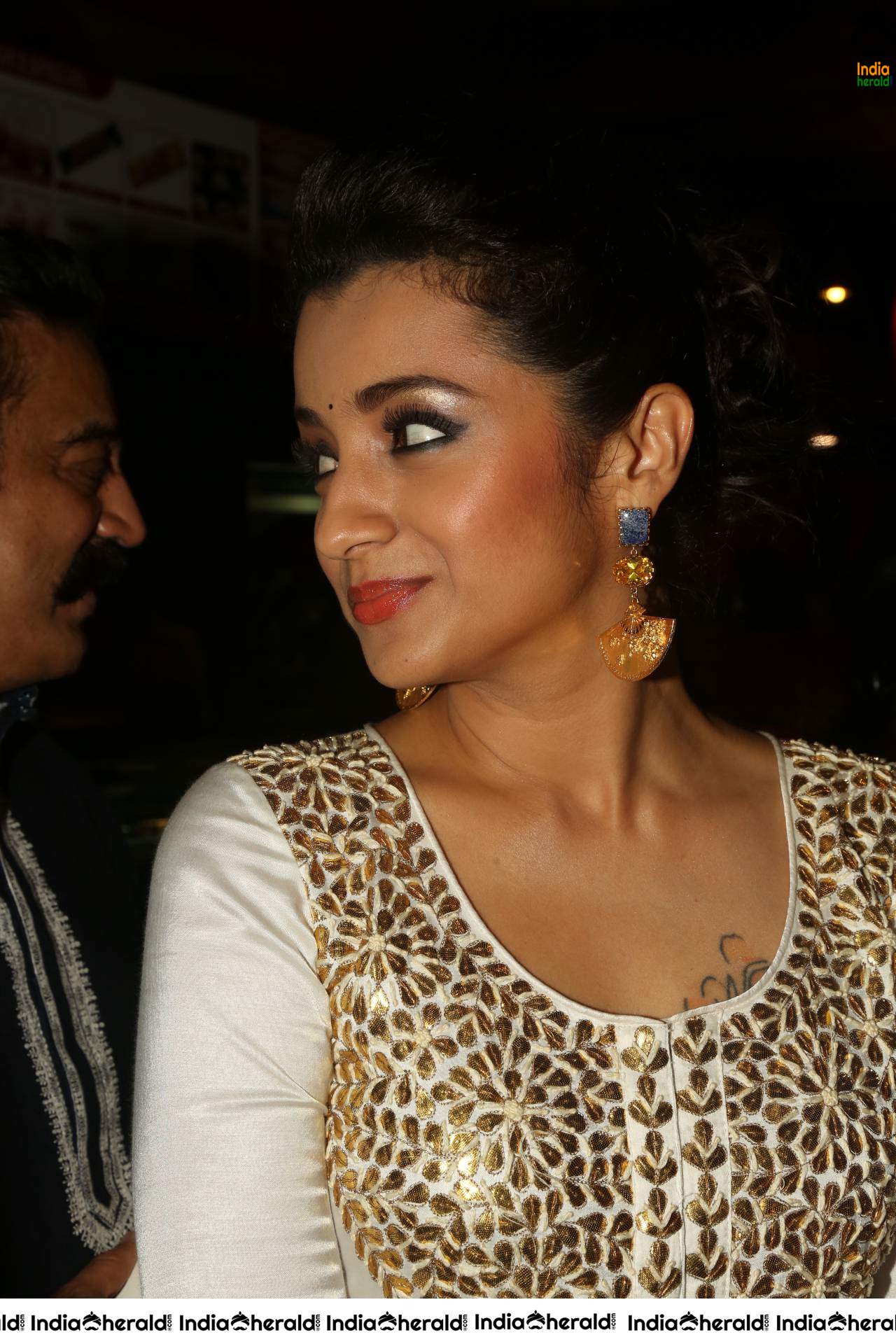 Trisha Latest Angelic Stills in White Chudi Set 2