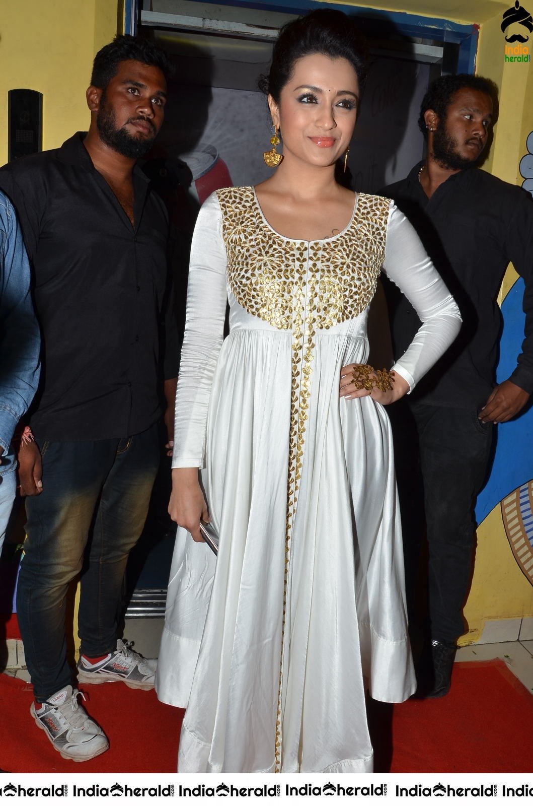 Trisha Latest Angelic Stills in White Chudi Set 2