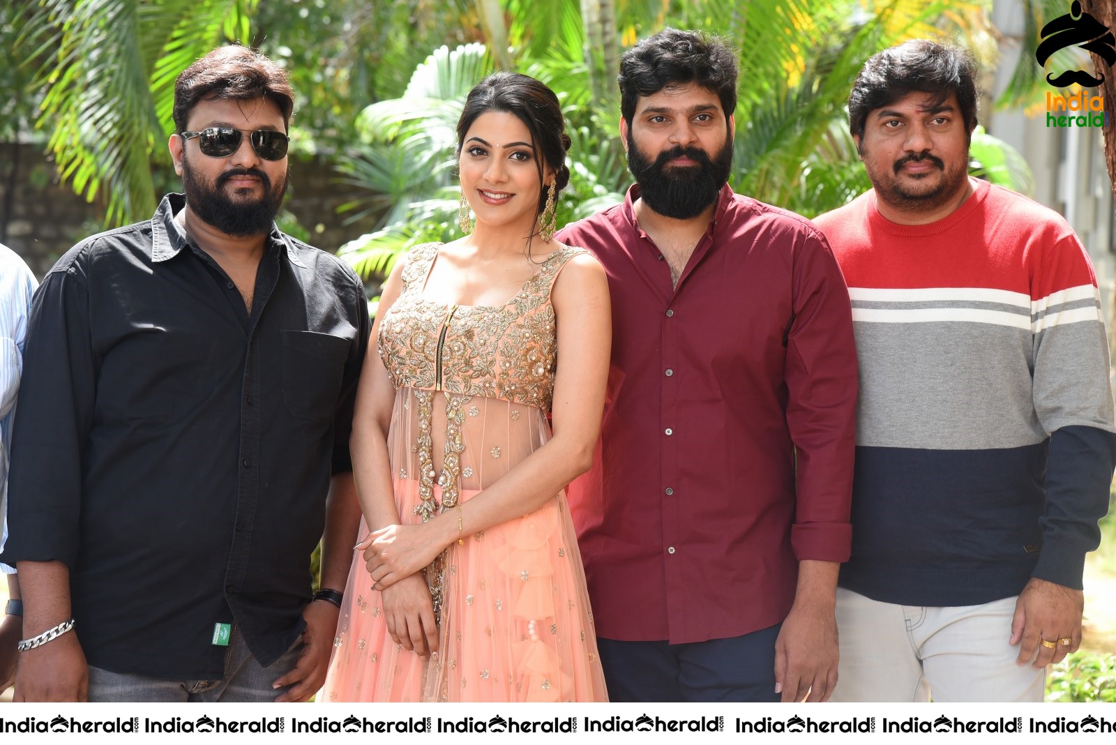 Actors of Thippara Meesam Group Photo Outdoors