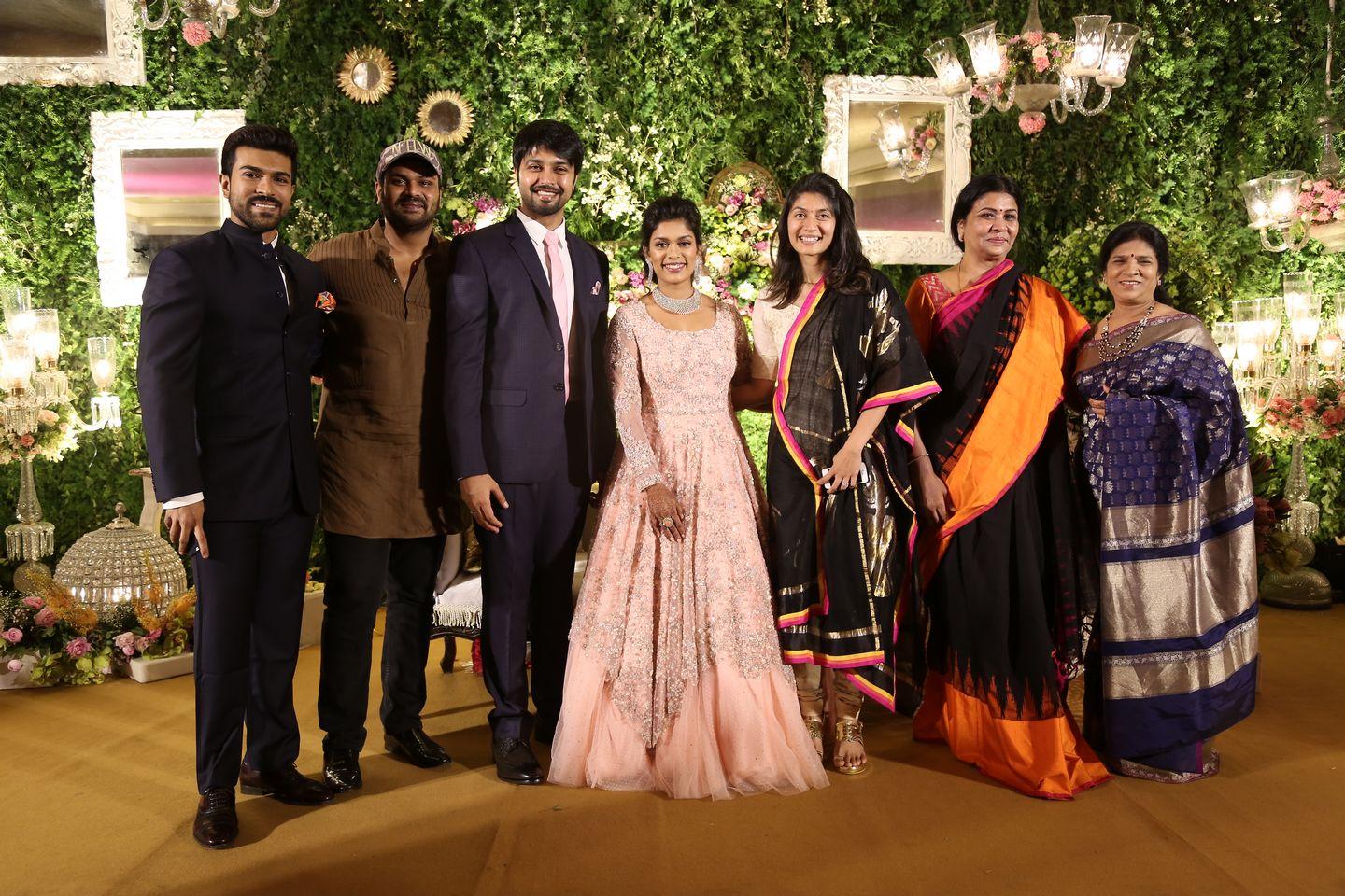 Celebrities at Sreeja Reception Pics