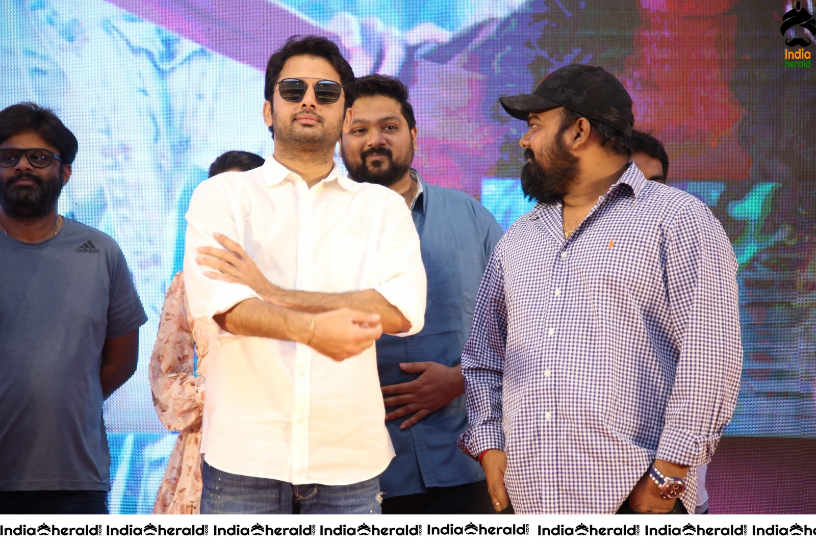 Hot Rashmika Mandanna Thigh Show with Nithiin at Bheesma Th