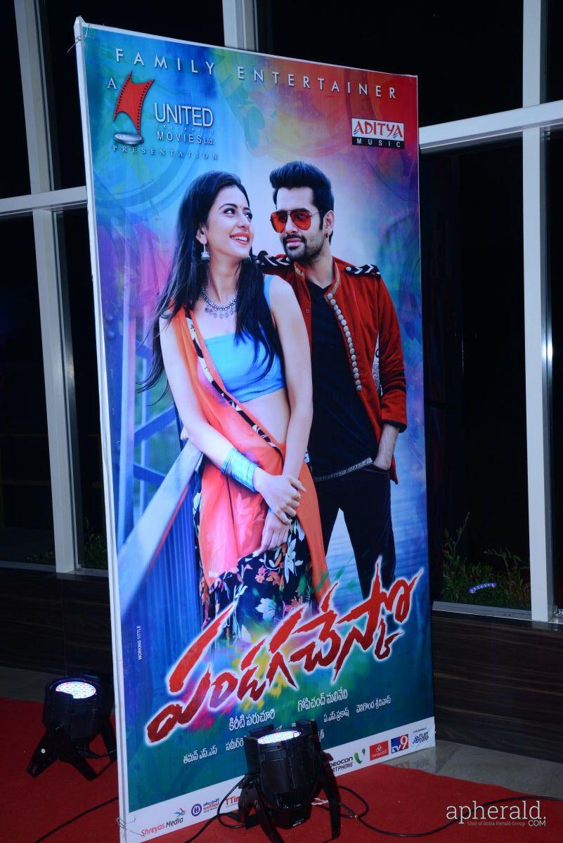 Pandaga Chesuko Hoardings At Audio Launch