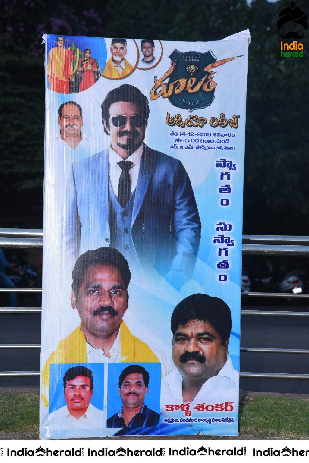 Ruler Movie Pre Release Event Hoardings Set 1