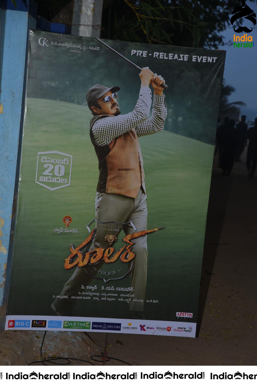 Ruler Movie Pre Release Event Hoardings Set 1