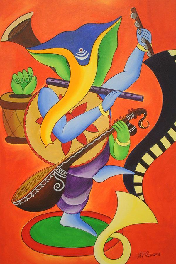 Lord Ganesha Painting Exhibition photos