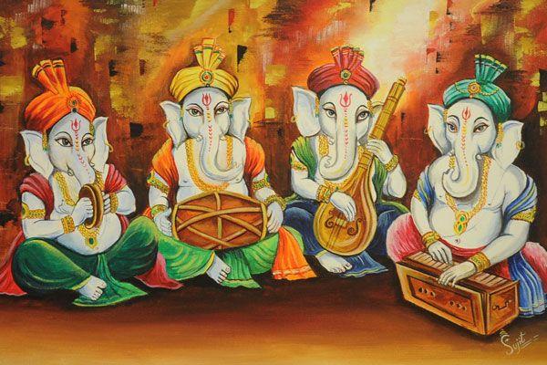 Lord Ganesha Painting Exhibition photos
