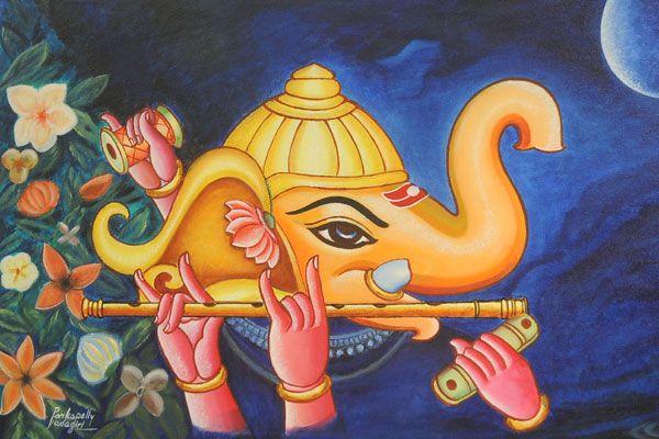Lord Ganesha Painting Exhibition photos