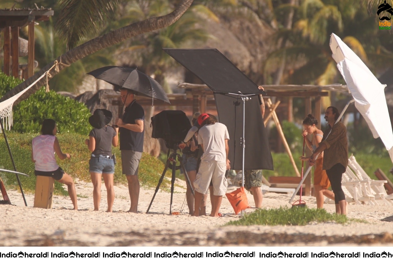 Kelly Gale in Bikini on the beach in Tulum