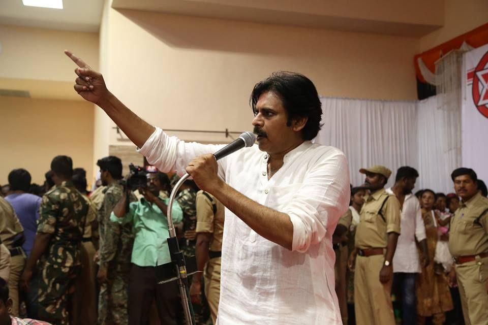 JanaSena Party Chief Pawan Kalyan at JanaSainiks Meeting