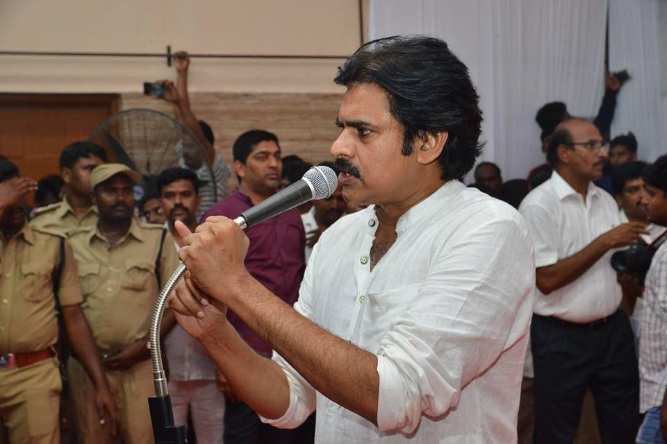 JanaSena Party Chief Pawan Kalyan at JanaSainiks Meeting