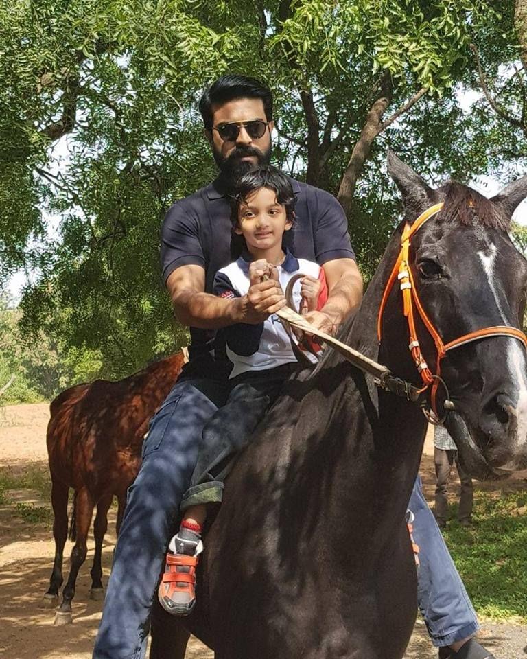 Ram Charan with Director Surender Reddy s Son Photos