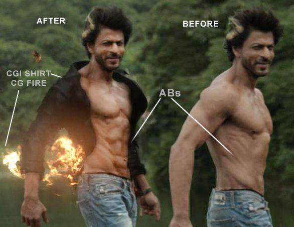 Before and after shots