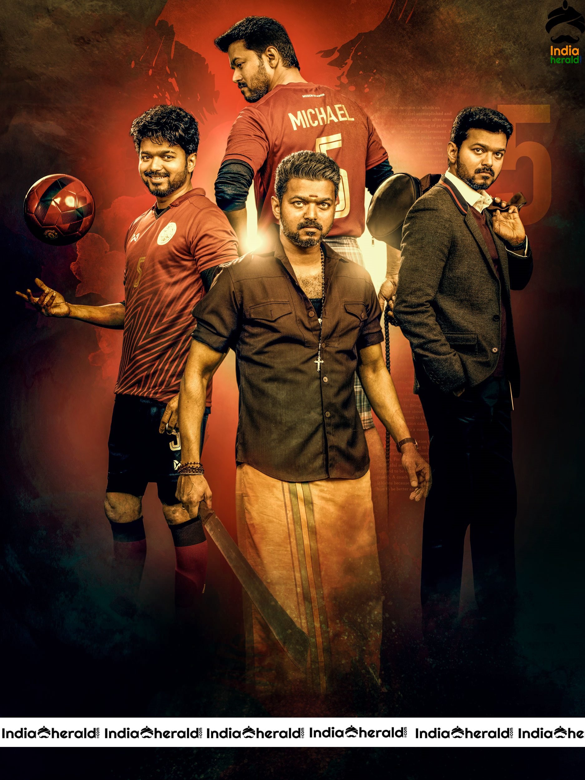 Bigil Movie HD Stills and Posters