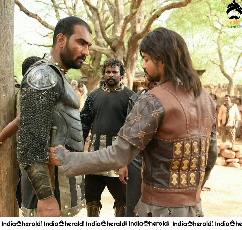 Rare and Unseen Shooting Spot Stills of Puli Movie Set 2