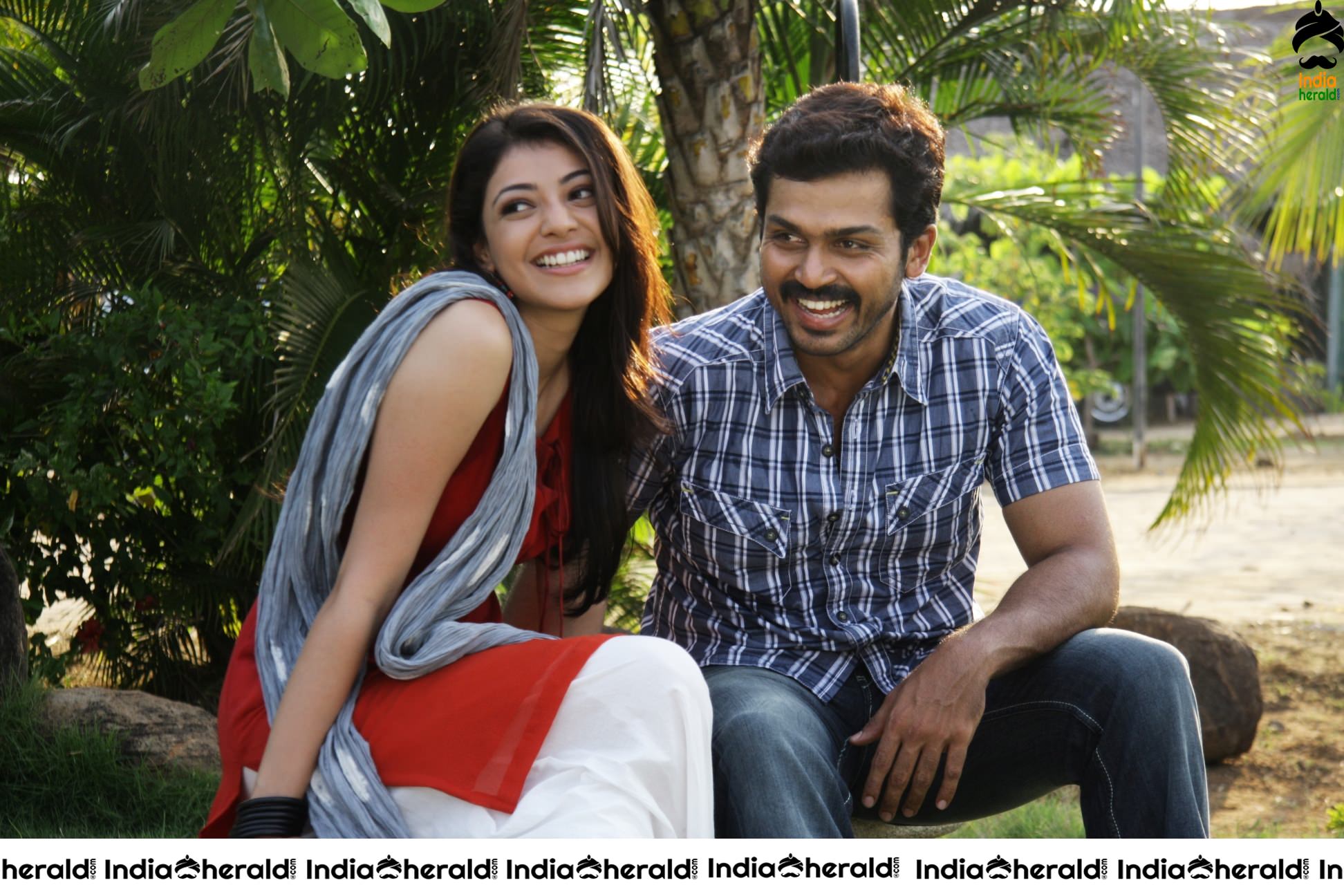 Unseen Rare Hot Kajal Aggarwal and Karthi Photos from Naan