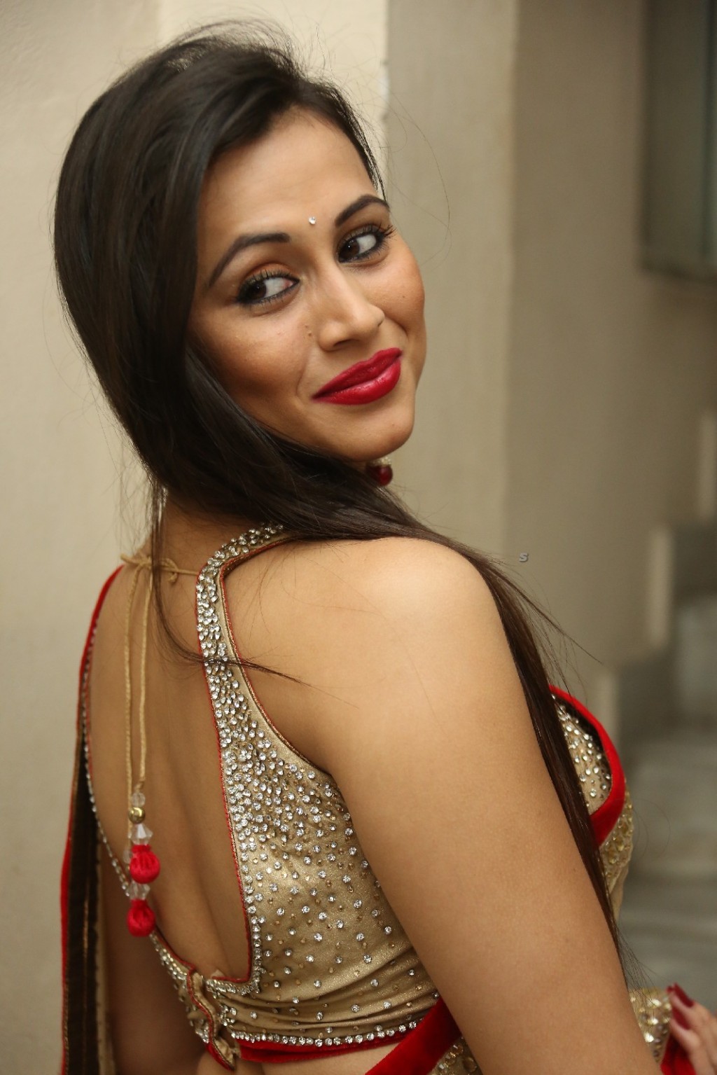 Charlotte Claire Beautiful Saree Stills