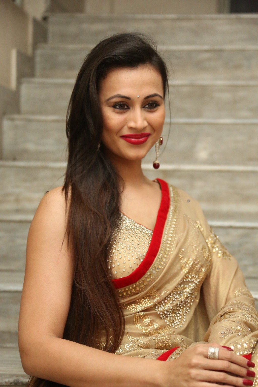 Charlotte Claire Beautiful Saree Stills