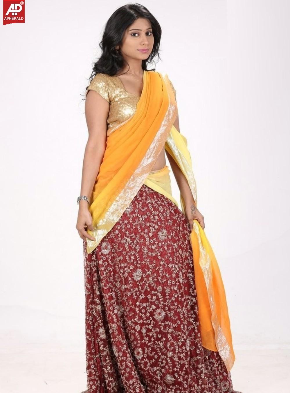 Midhuna Latest Halfsaree Stills