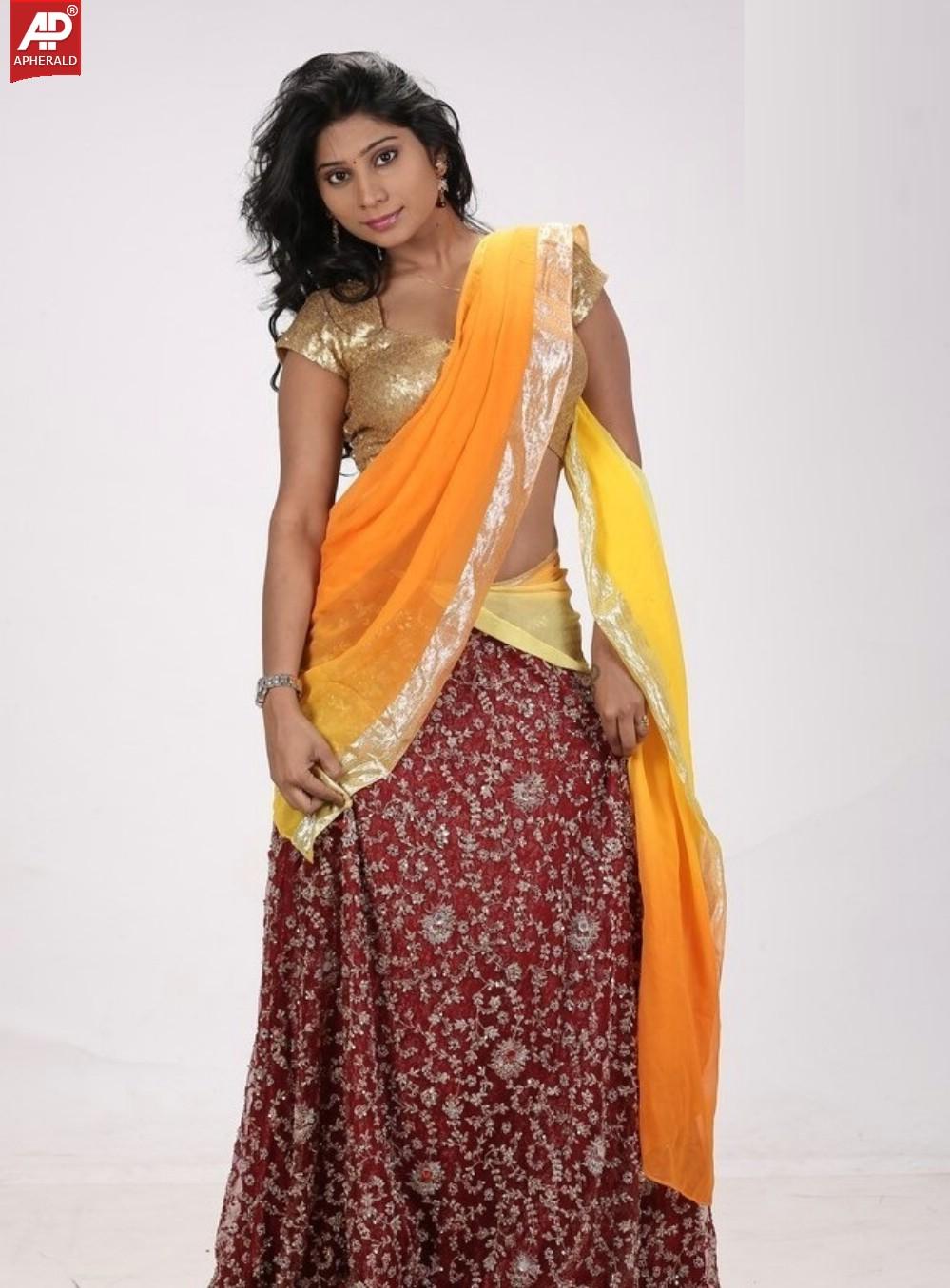 Midhuna Latest Halfsaree Stills