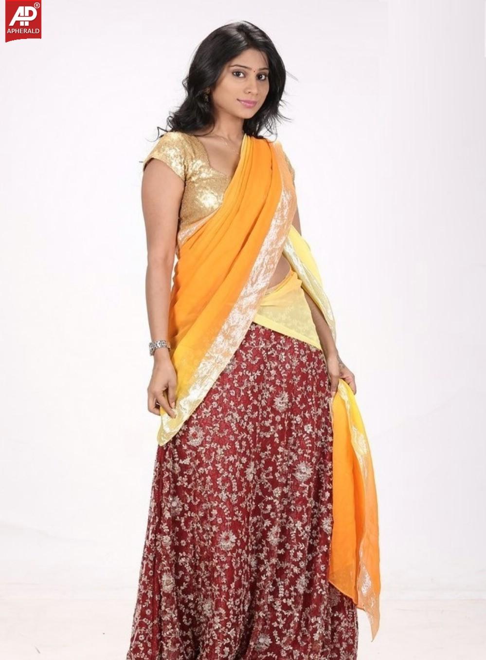 Midhuna Latest Halfsaree Stills