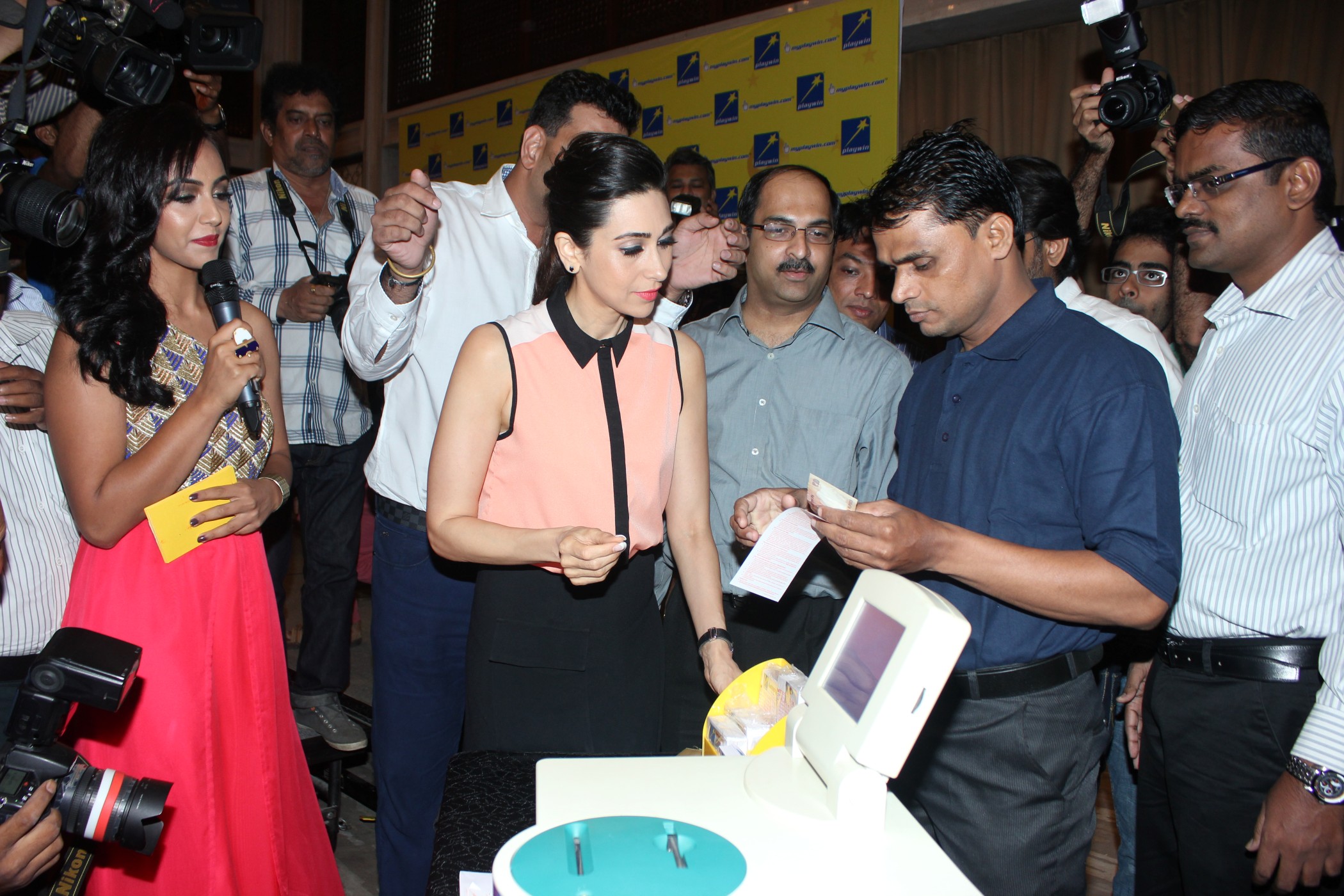 Karisma Kapoor at Lucky Playwin Sikkim Jackpot Pics