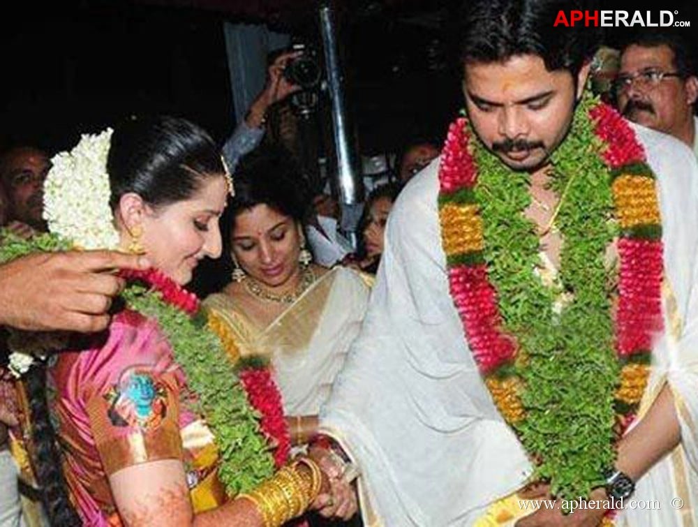 sreesanth marriage reception pics